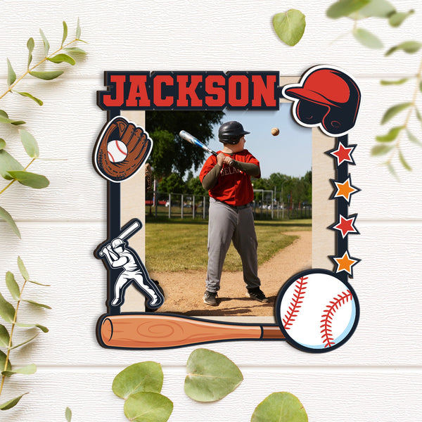 Personalized Sports Picture Frame with Adhesive magnets – Athlete's ...